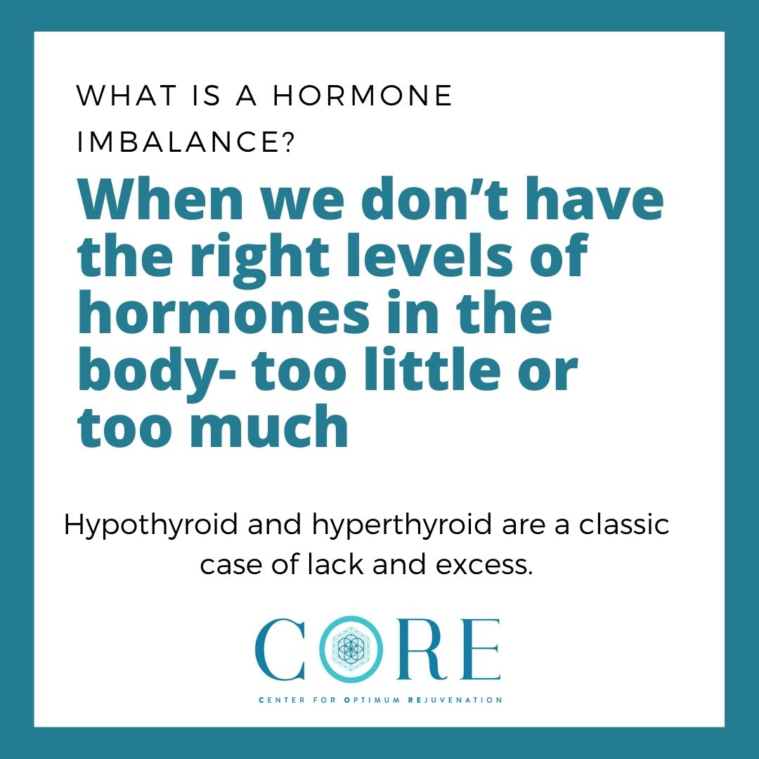 Hormone Balance- Having the right amount of hormones in the body - CORE ...
